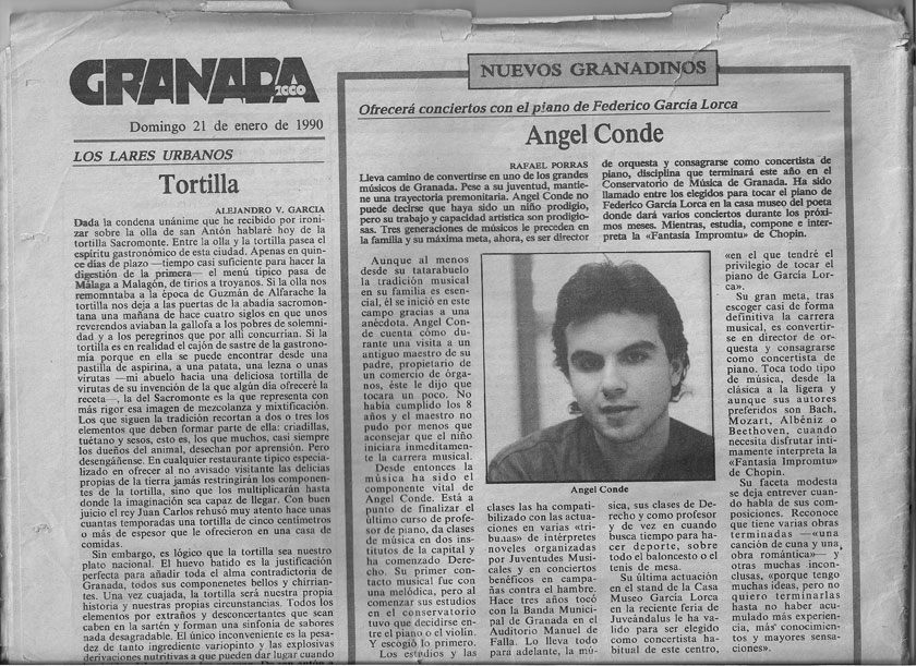 Angel Conde pianista compositor